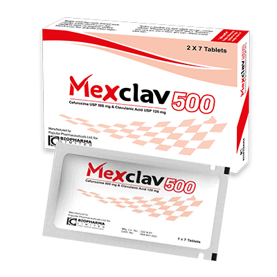 Biopharma || MEXCLAV 500 MG TABLET